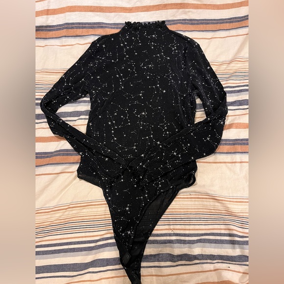 SHEIN | Tops | Sheer Gliter Body Suit | Poshmark